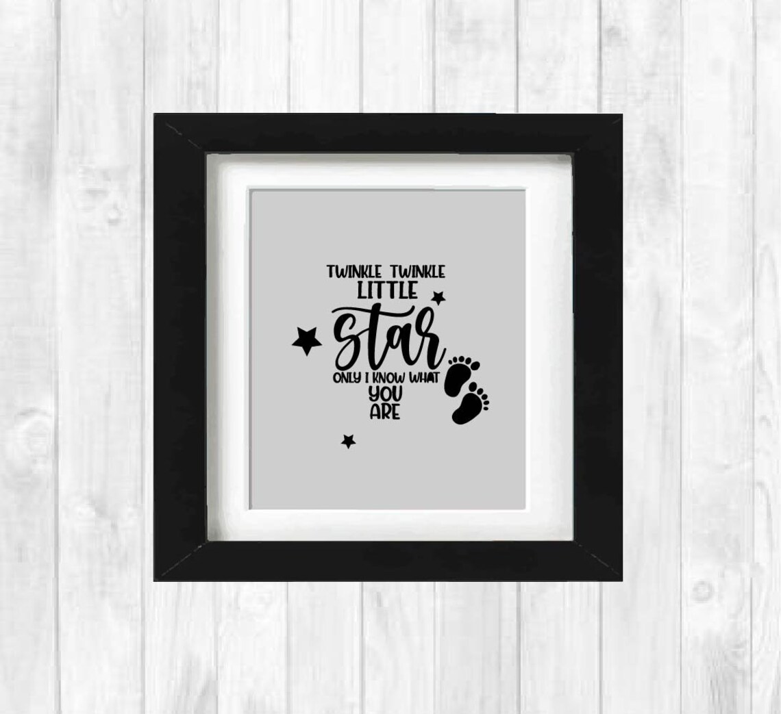 Twinkle Little Star Baby Feet Svg Baby Feet Svg New Baby - Etsy Canada