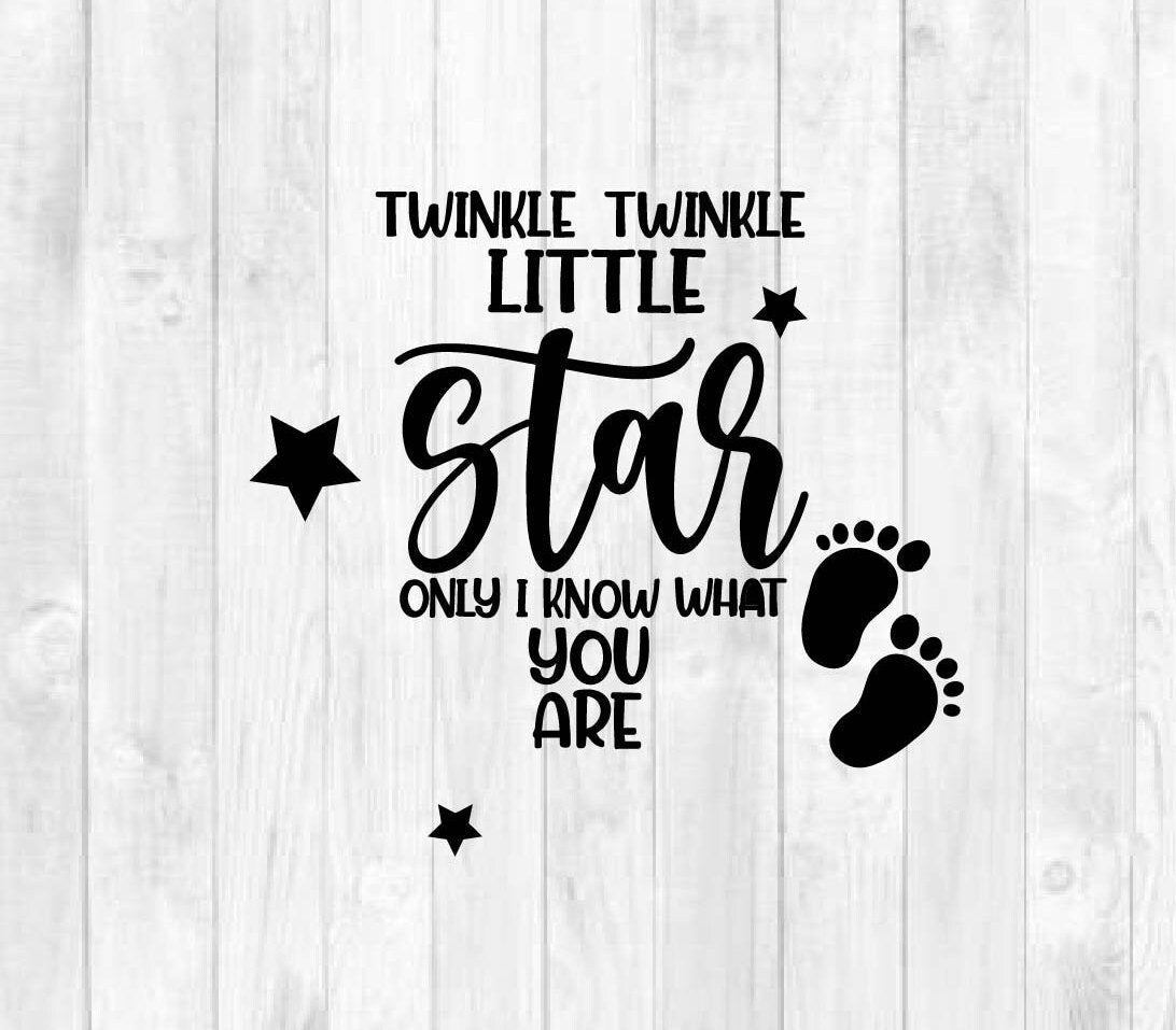 Twinkle Little Star Baby Feet Svg, Baby Feet Svg, New Baby Foot Print ...