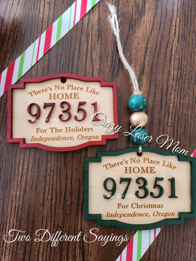 Zip Code Ornament - File Only, SVG, PNG, State, City, Christmas ...