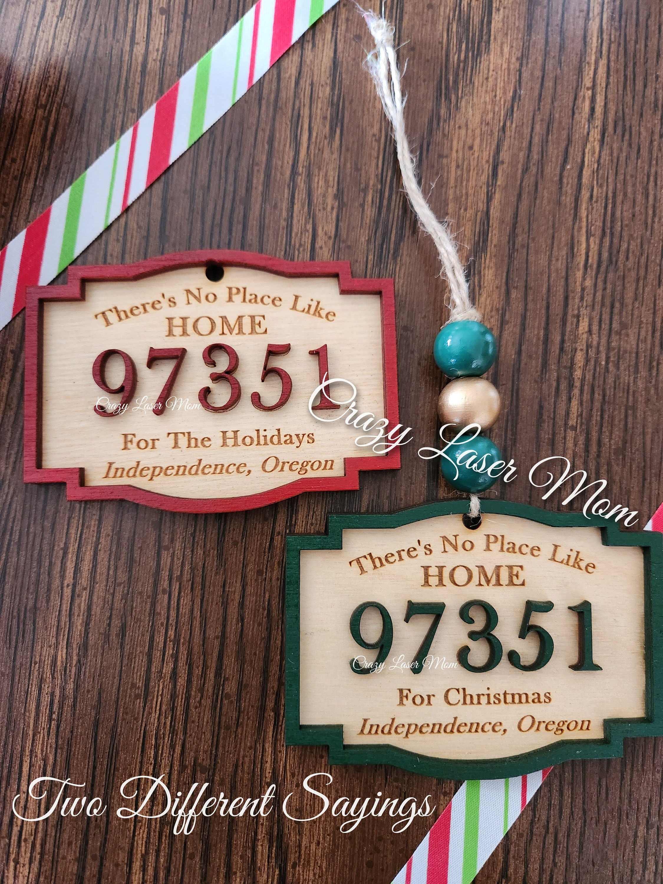 Zip Code Ornament - File Only, SVG, PNG, State, City, Christmas ...