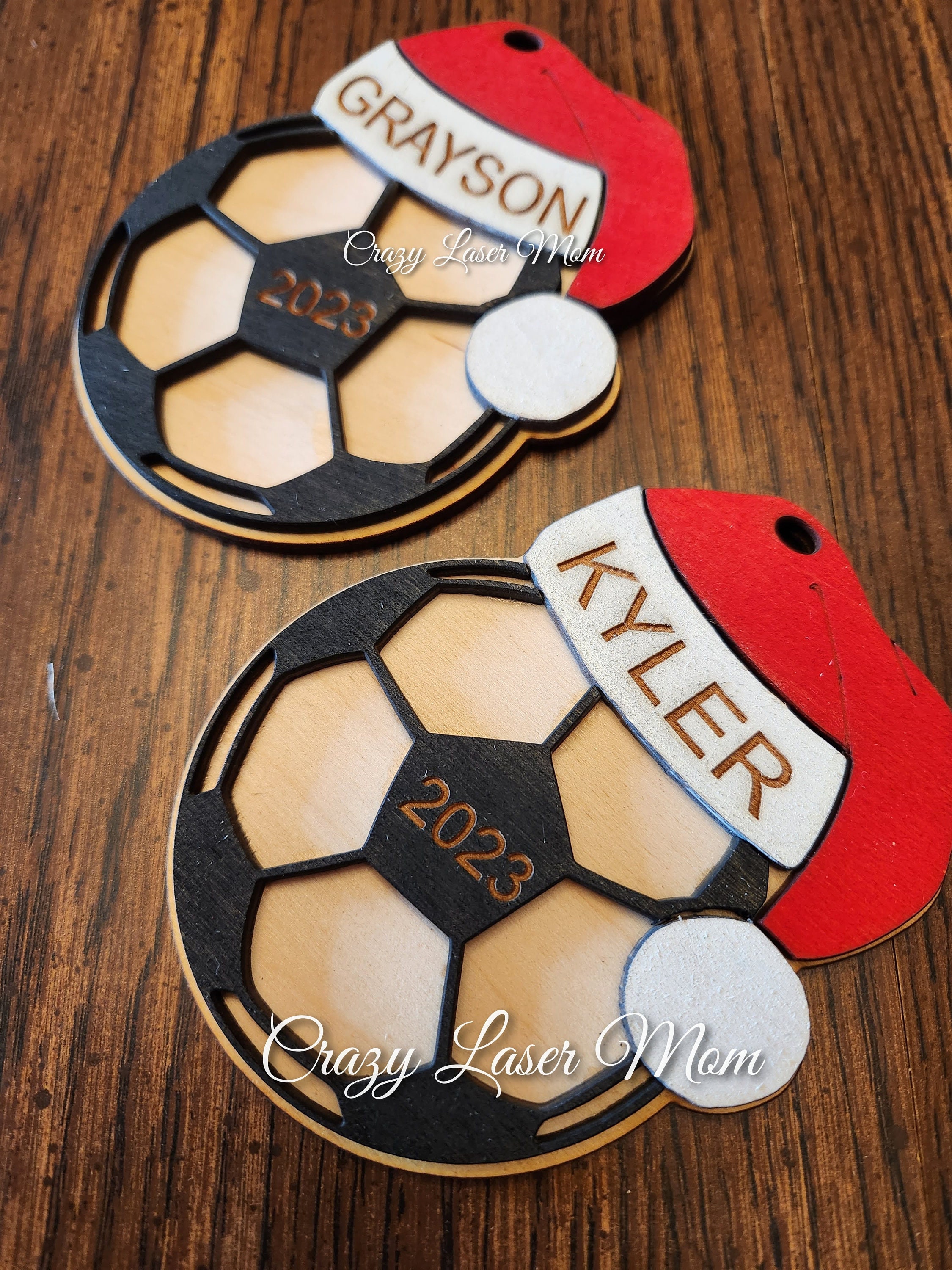 Soccer Ornament - File Only, SVG, PNG, Christmas Ornament, Sports ...