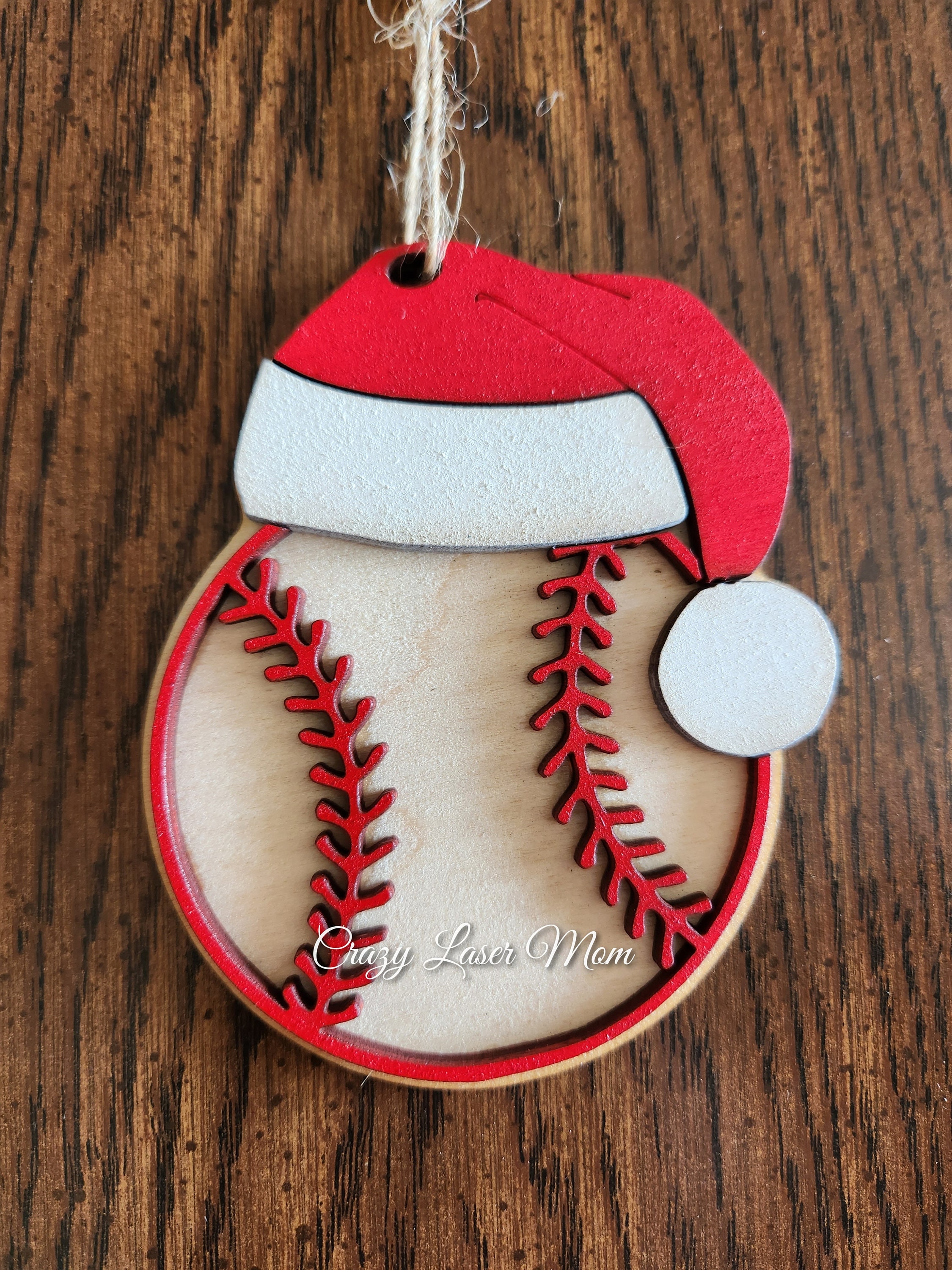 Baseball Softball Ornament - File Only, SVG, PNG, Christmas Ornament ...
