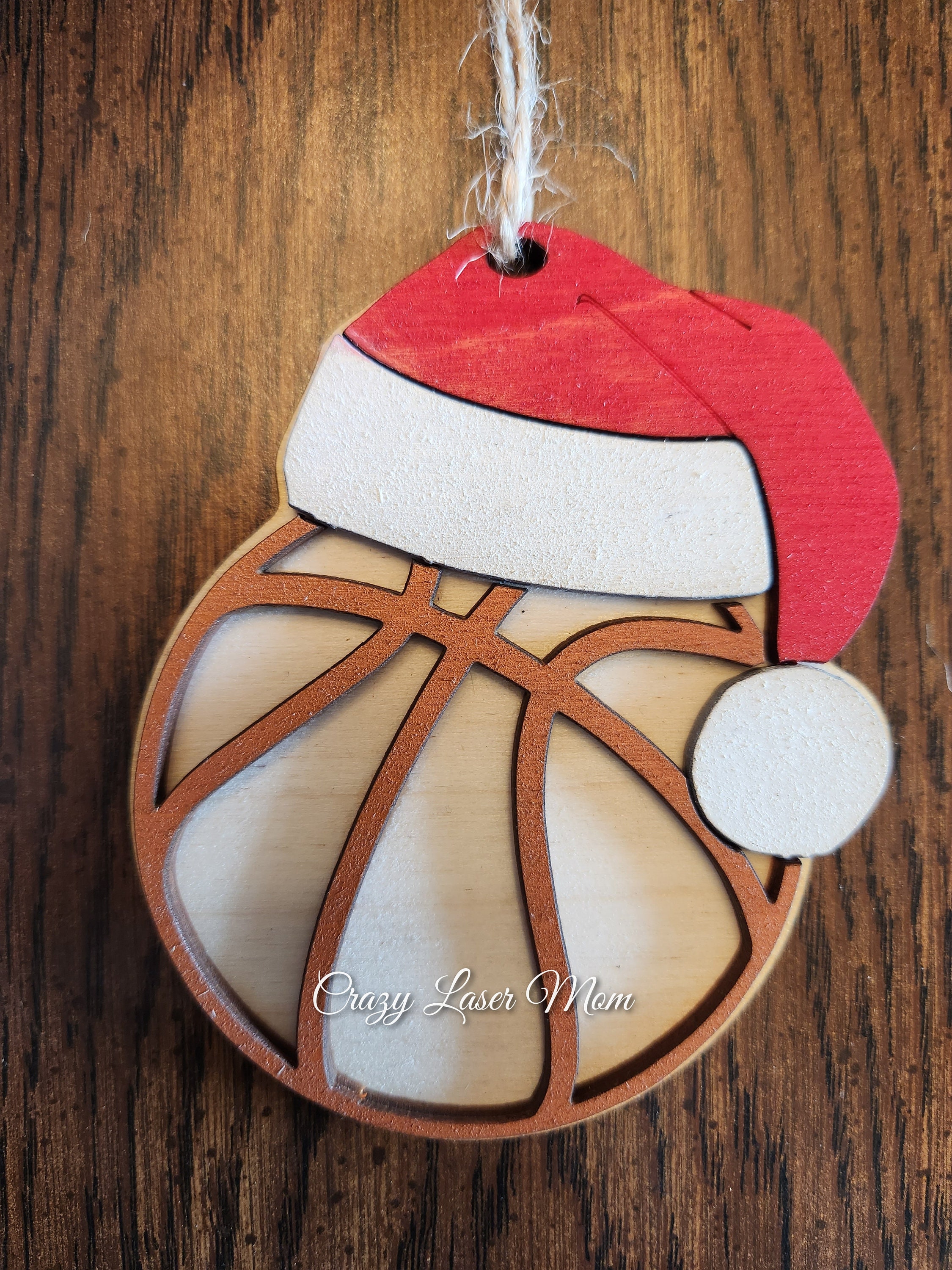 Basketball Ornament - File Only, SVG, PNG, Christmas Ornament, Sports ...