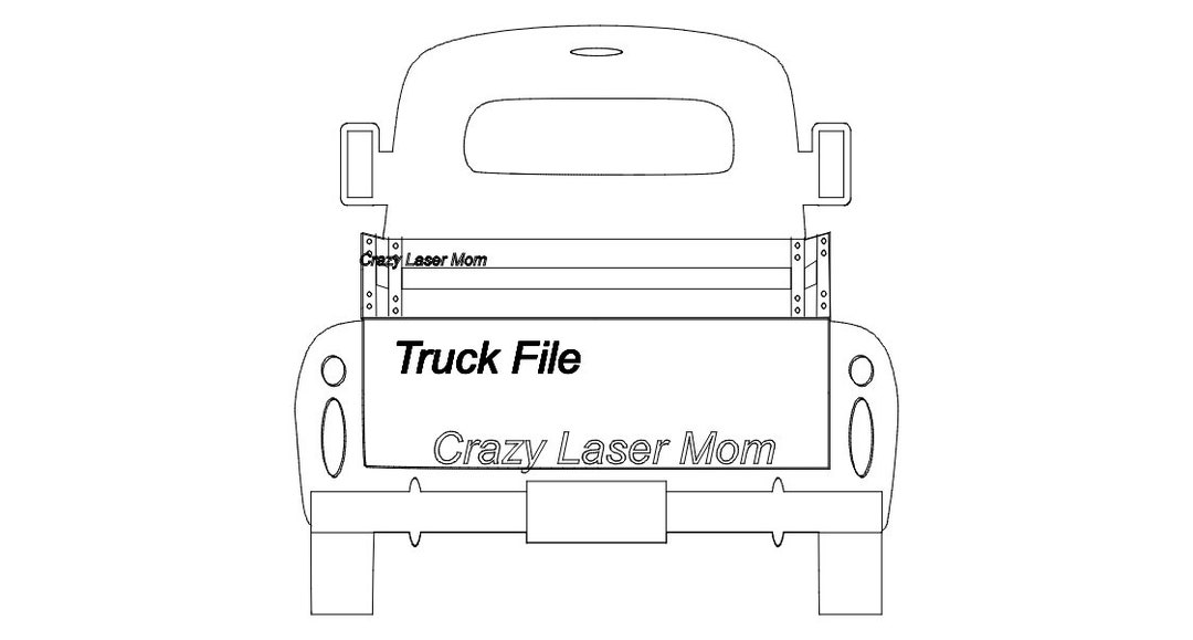 Interchangeable Truck File Only. Truck Tailgate - Etsy