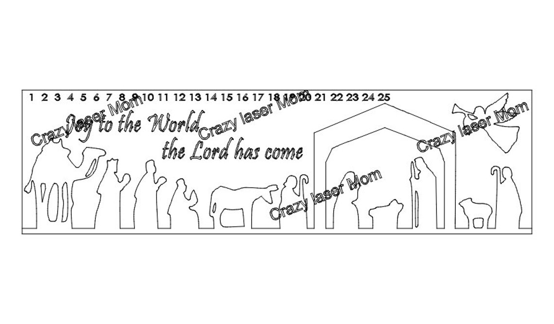 Nativity Countdown File Only - Etsy