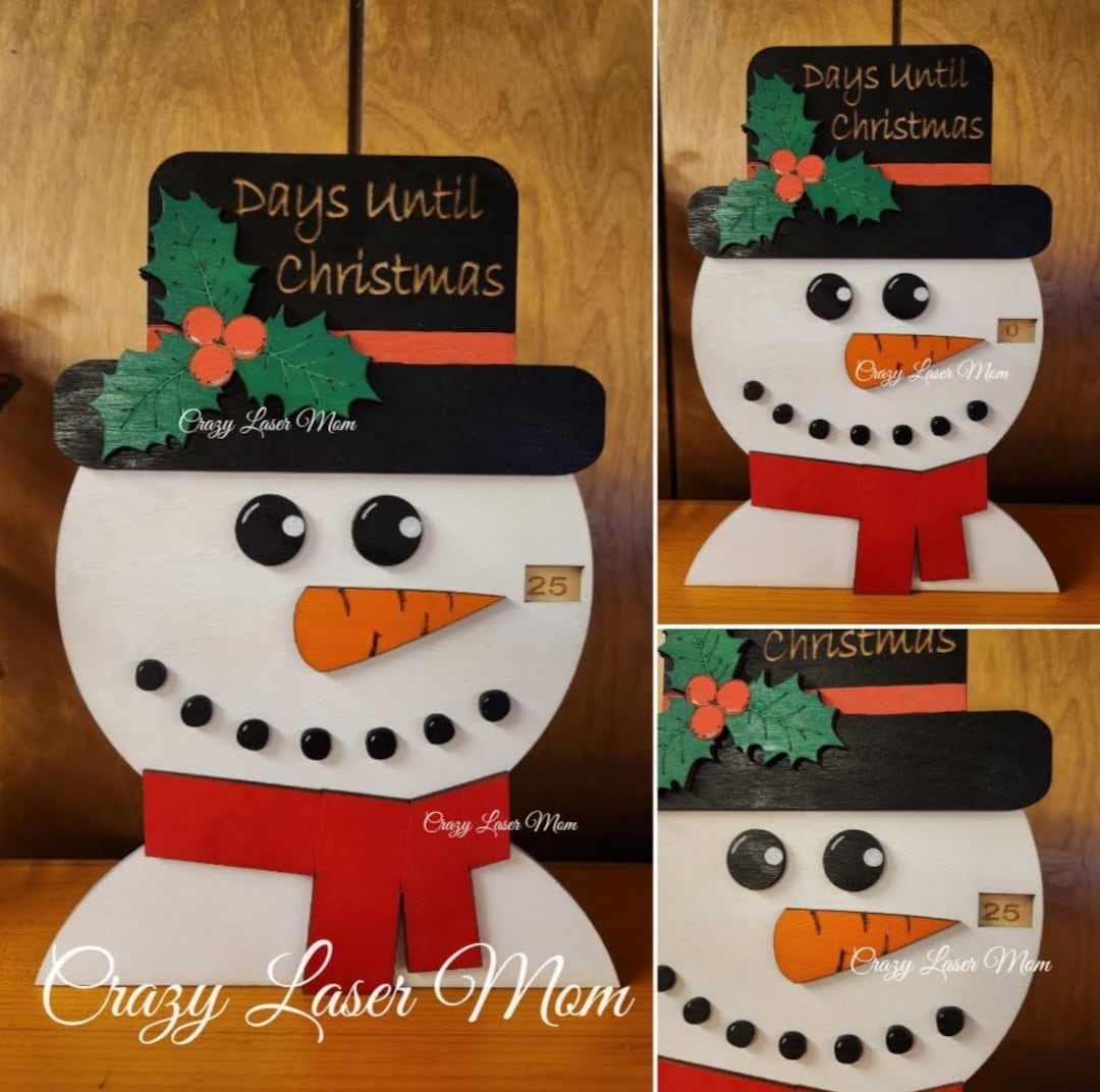 Snowman Countdown - File Only, Wheel, Snowman Face, Snowman Stand ...