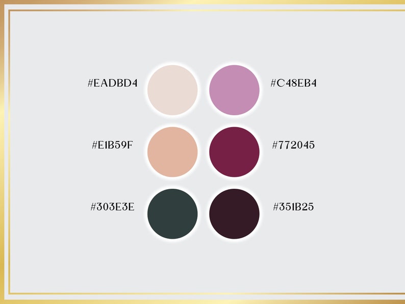 Color Palette Version 3 Bundle With Hex Codes Color Palette Bundle ...