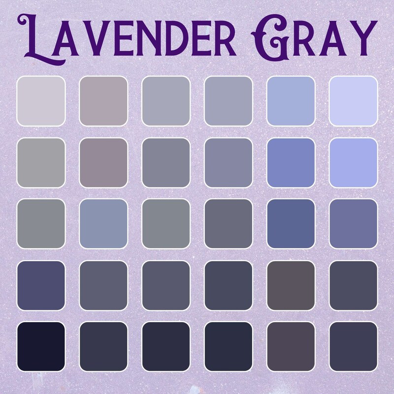 Lavender and Grey - Etsy