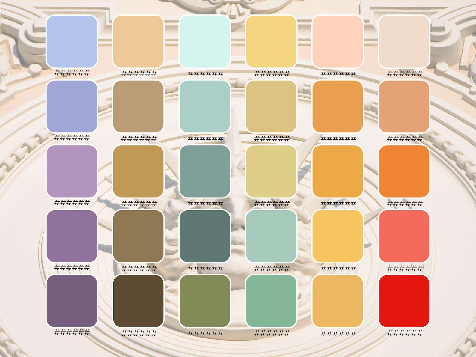 Art Nouveau Retro Color Palette | HEX, RGB, CMYK Codes | Branding ...