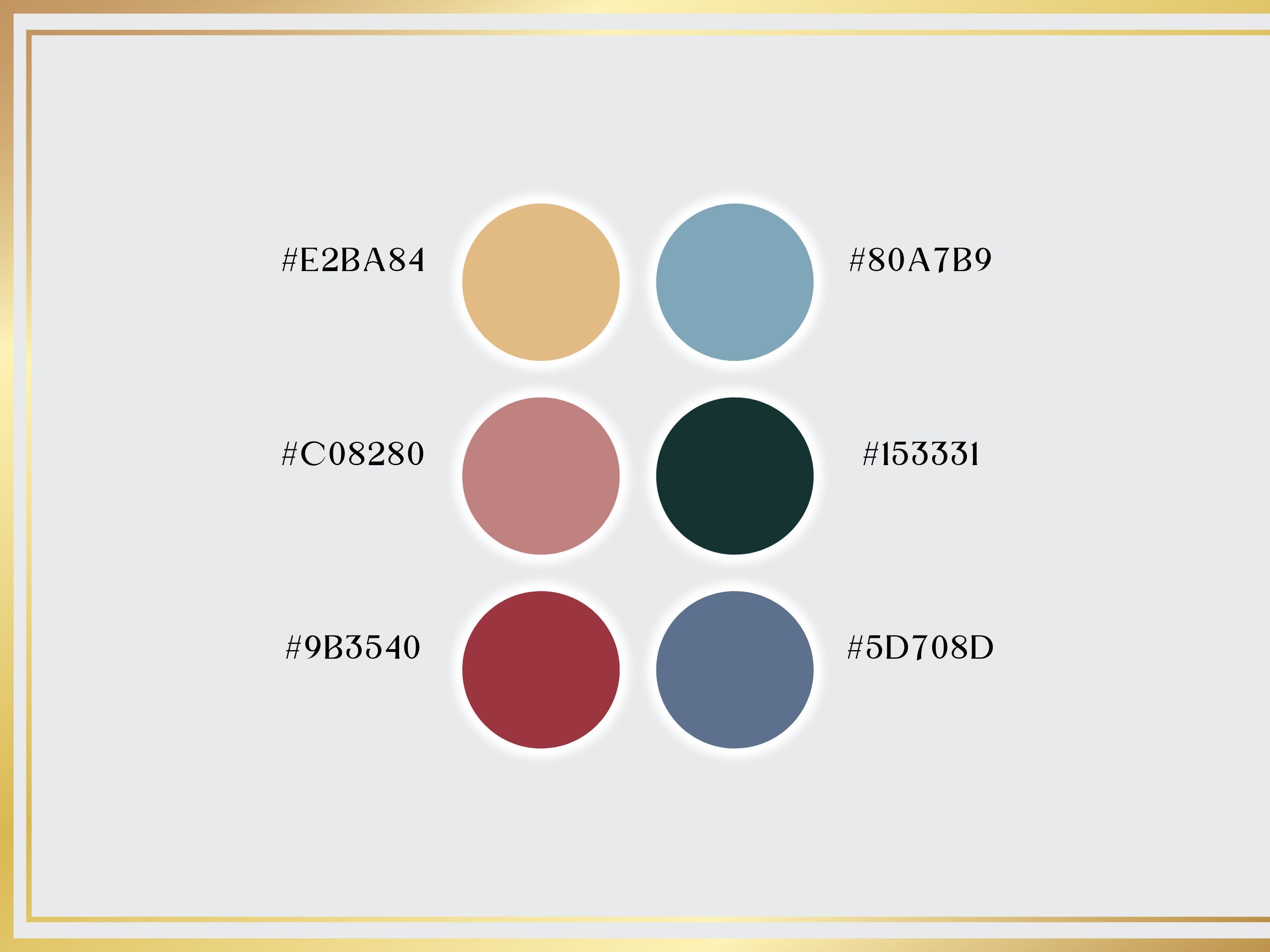 Color Palettes Version 4 Bundle With Hex Codes Color Palette Bundle ...