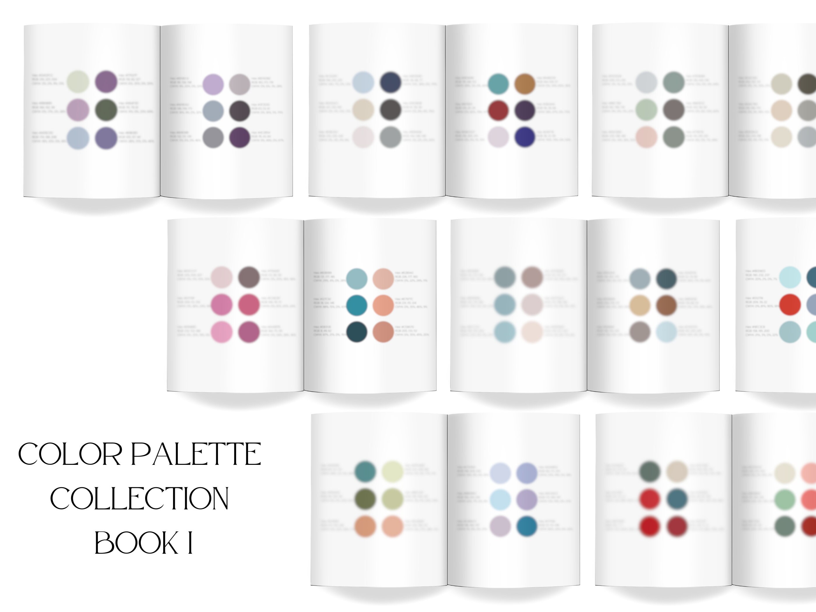 Color Palette Collection I Hex RGB CMYK Codes | 15 Color Palettes ...