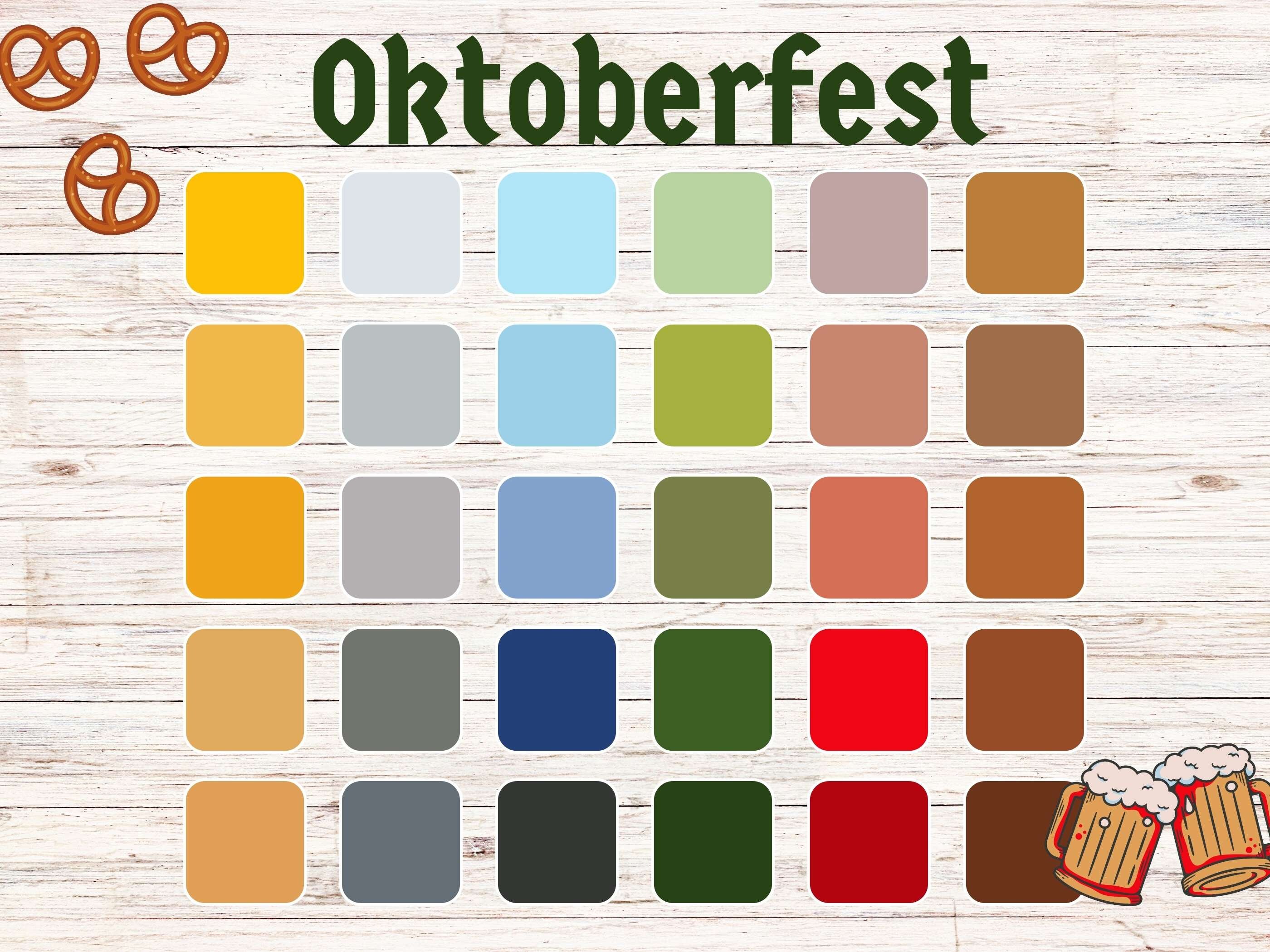 Oktoberfest Color Palette Branding Colors Color Palette - Etsy