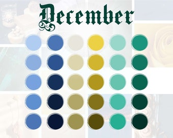 Green and Gold Color Palette - Etsy