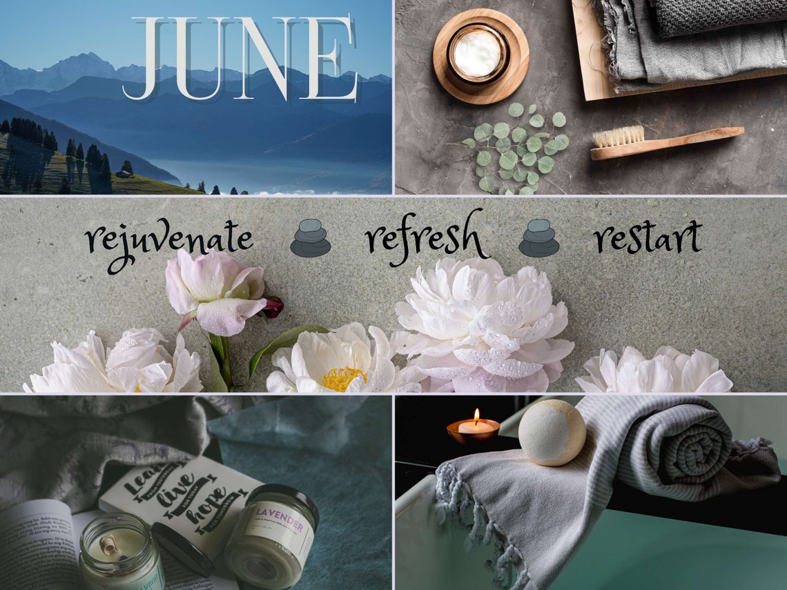 June Color Palette HEX RGB CMYK Codes Muted Blue Green Palette Digital ...