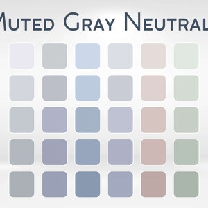 Muted Gray Color Palette | HEX RGB CMYK Codes | Business Branding ...