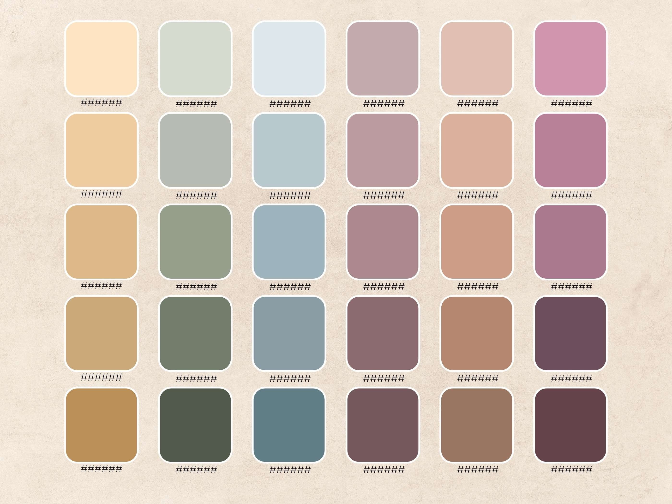 Retro Color Palette | Hex, RGB, CMYK Codes | Digital Color Palette ...
