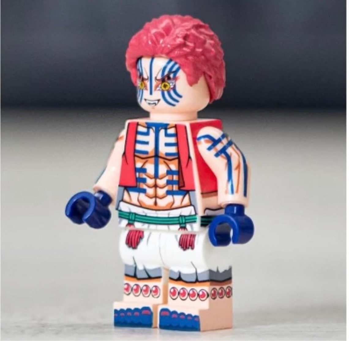 Demon Slayer Lego Mini Figure Akaza - Etsy