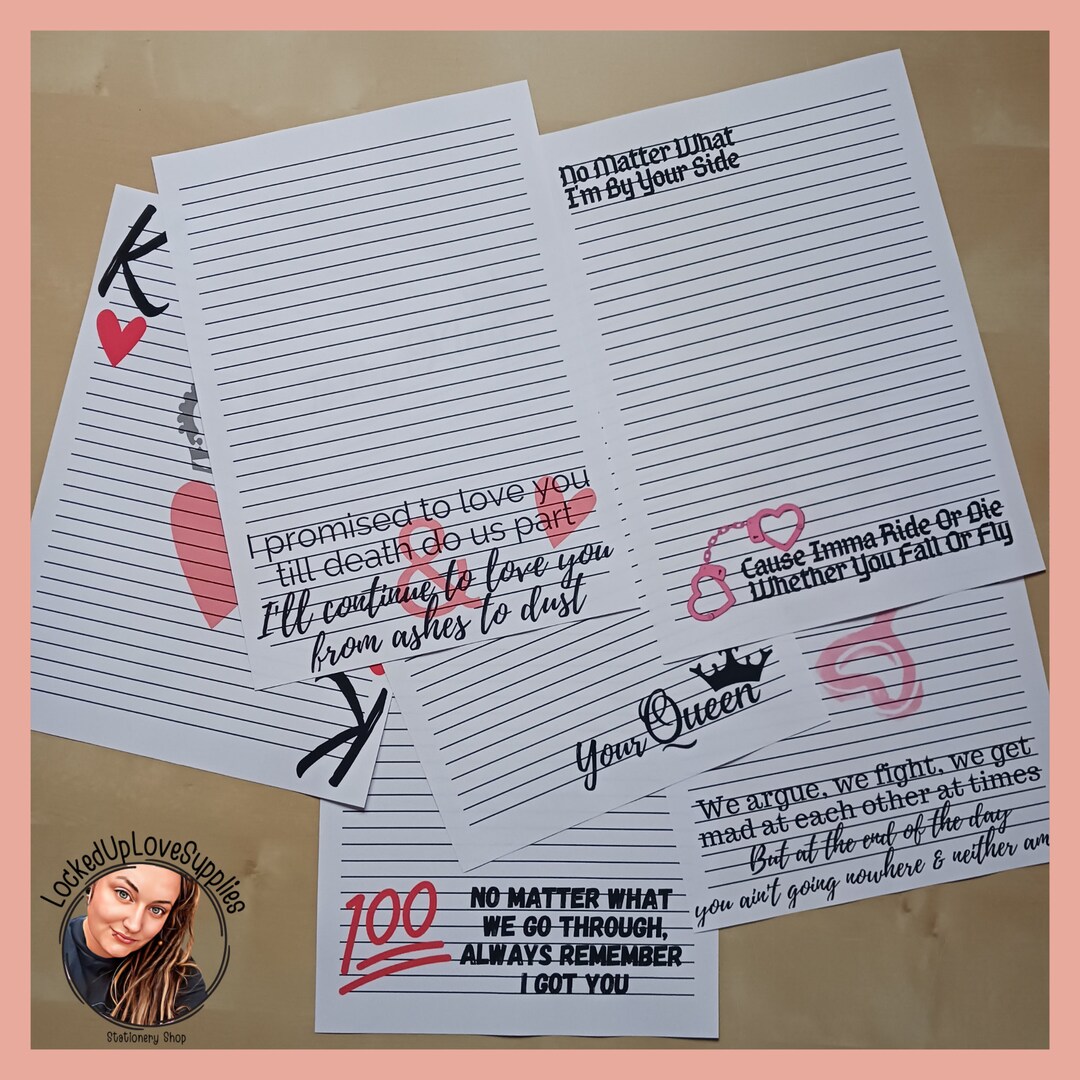 Loyalty is Royalty Writing Paper Set | 6 Designs | Printed Version ...