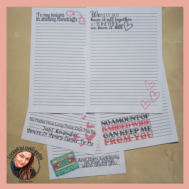 Prison Wife Stationery Bulk Pack | Digitalversion | Writing Paper ...
