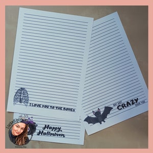Halloween Writing Paper Bundle | 10 Designs | Download | Prison Wife ...