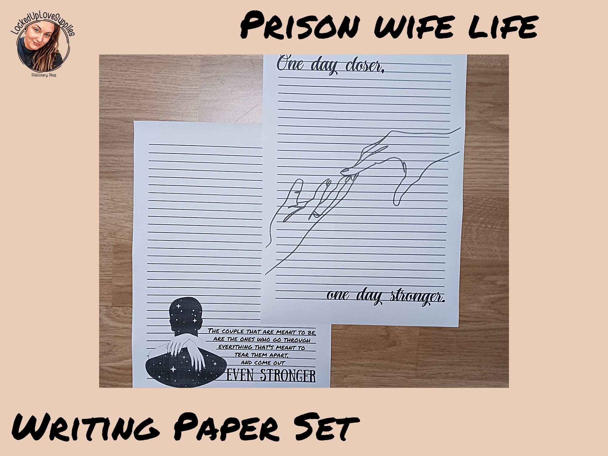 Prison Wife Life Writing Paper Set 6 Designs Printed - Etsy