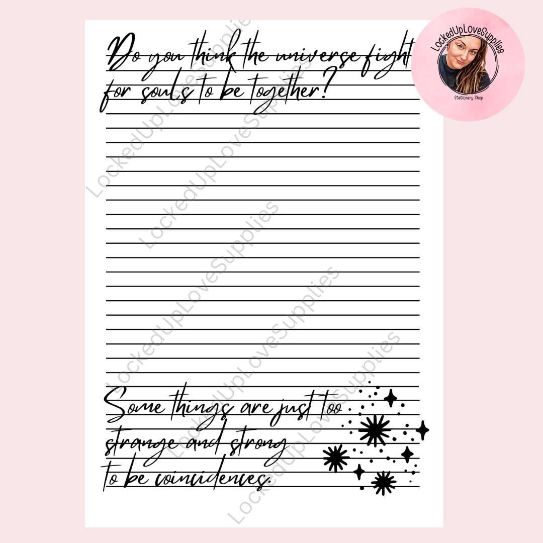 Met While Incarcerated Writing Paper Set 4 Designs Prison - Etsy