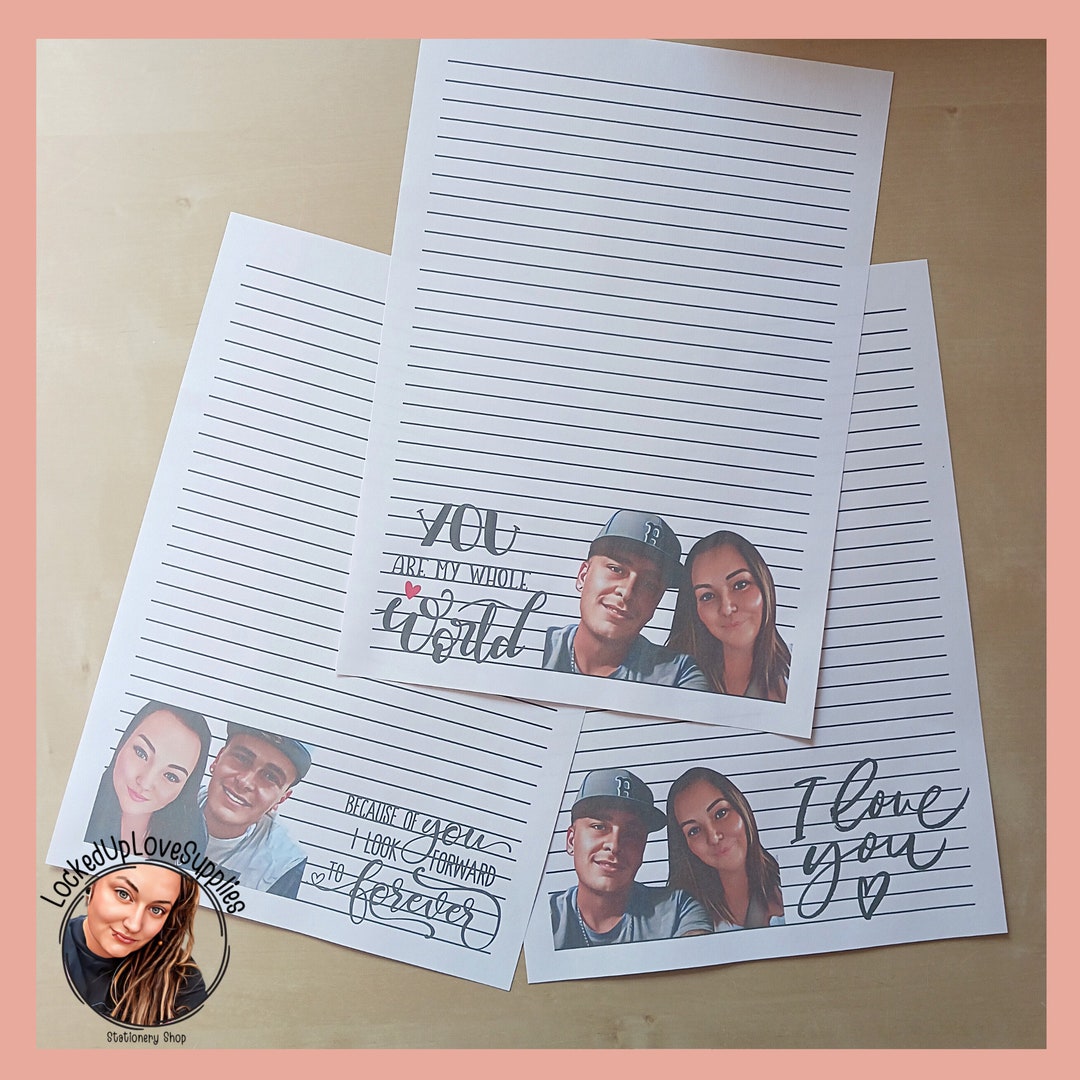 Photo Writing Paper Set | Customizable With Your Pictures | Writing ...