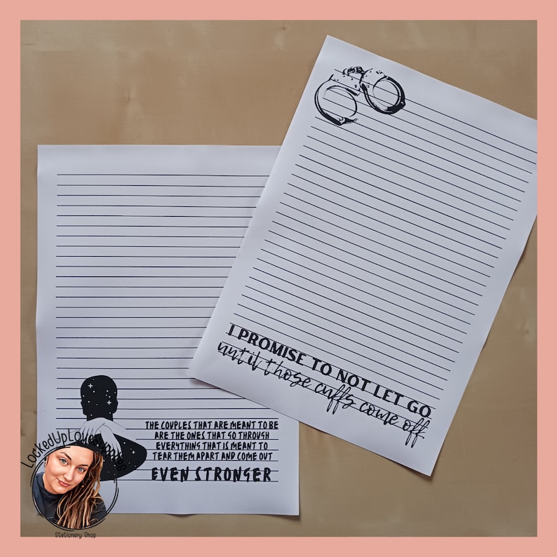 Prison Wife Life Writing Paper Set | 6 Designs | Download | Prisonwife ...