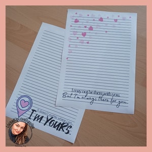 Long Distance Love Writing Paper Set | 6 Designs | Download ...