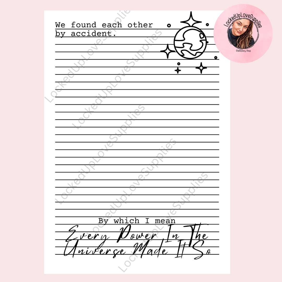 Met While Incarcerated Writing Paper Set 4 Designs Prison - Etsy