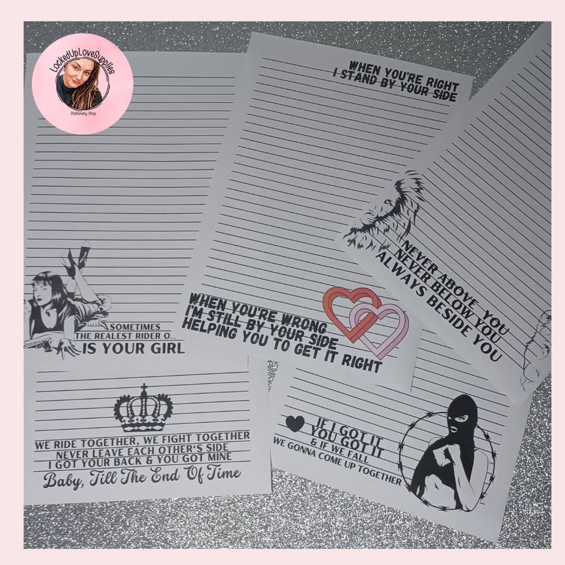 Loyalty is Royalty Vol.2 Writing Paper Set 6 Designs - Etsy