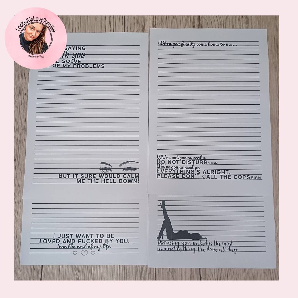 Spicy Letters Set 8 Sheets Writing Paper 4 Activity Sheets - Etsy