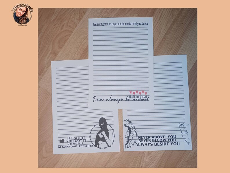 Loyalty is Royalty Vol.2 Writing Paper Set 6 Designs - Etsy