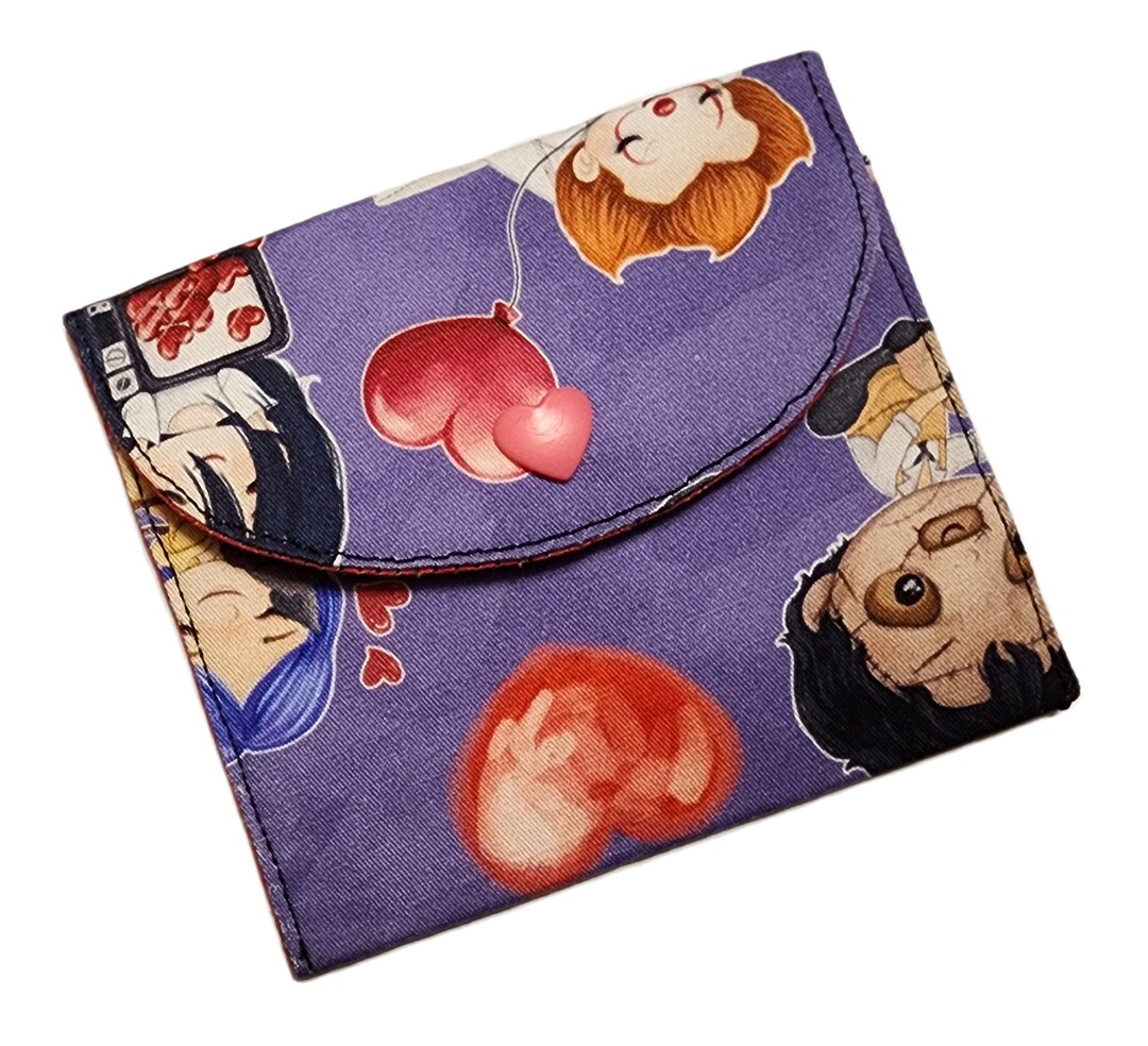 Cute & Creepy Horror Icons Fabric Coin Purse / Mini-wallet - Etsy