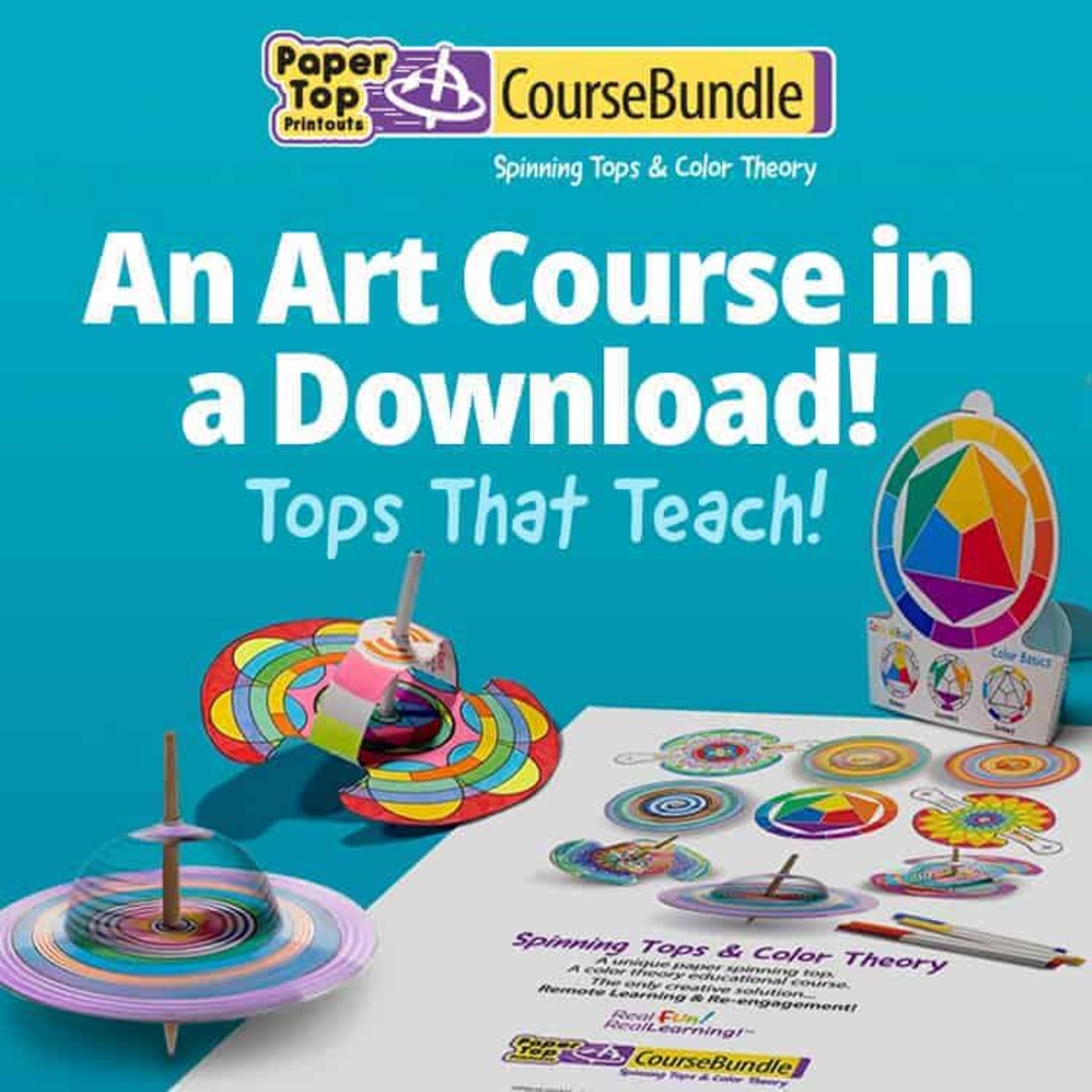 Course Bundle - Spinning Tops & Color Theory With Posters - Etsy