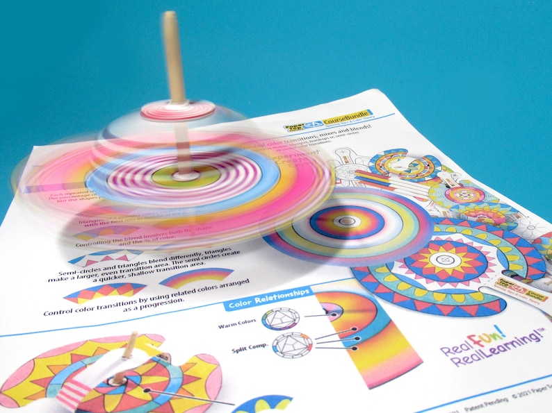 Course Bundle - Spinning Tops & Color Theory With Posters - Etsy