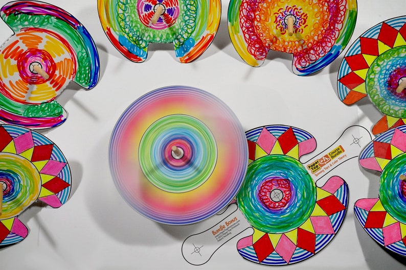 Course Bundle - Spinning Tops & Color Theory With Posters - Etsy