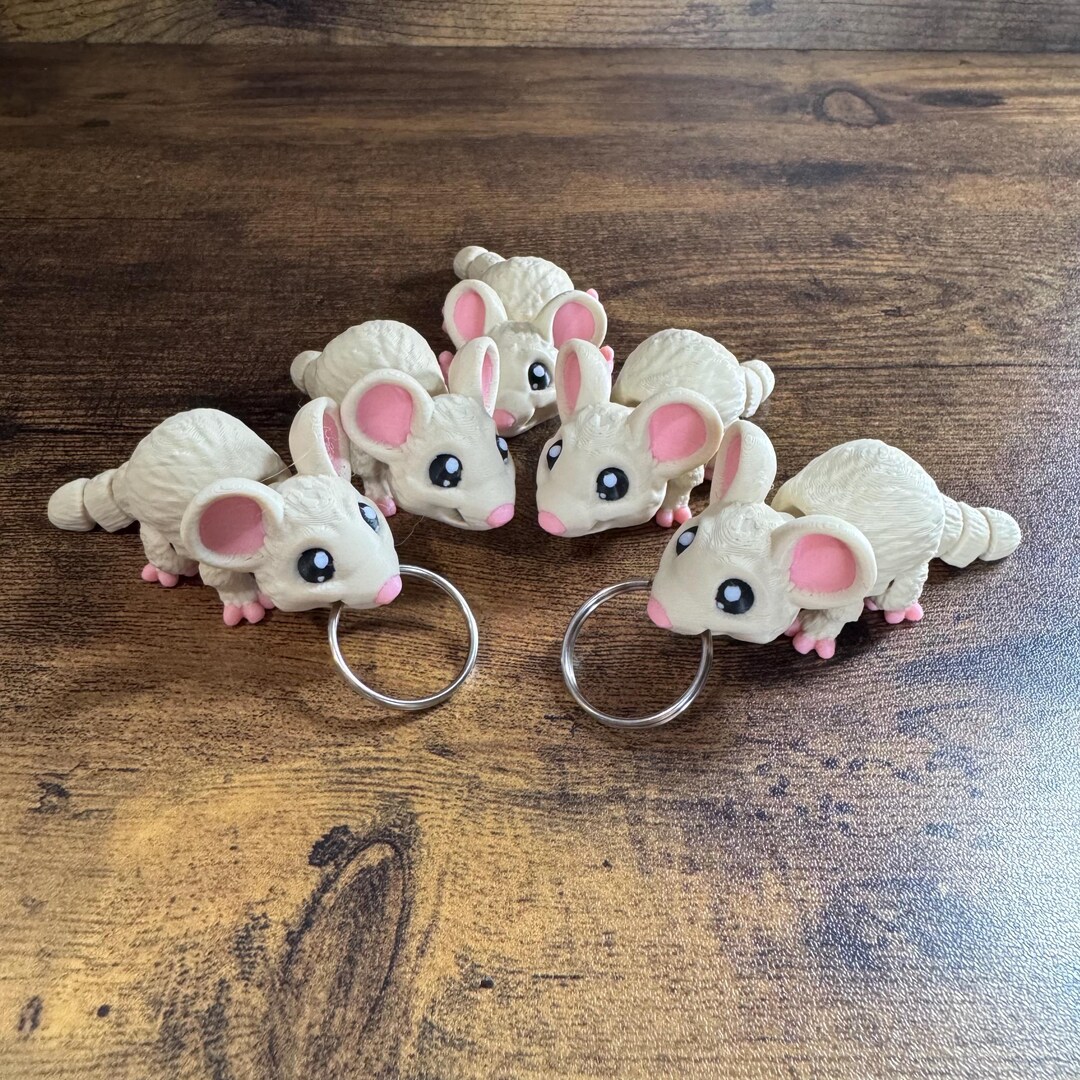 Little Mouse Keychain Fidget Toy Accessory - Etsy
