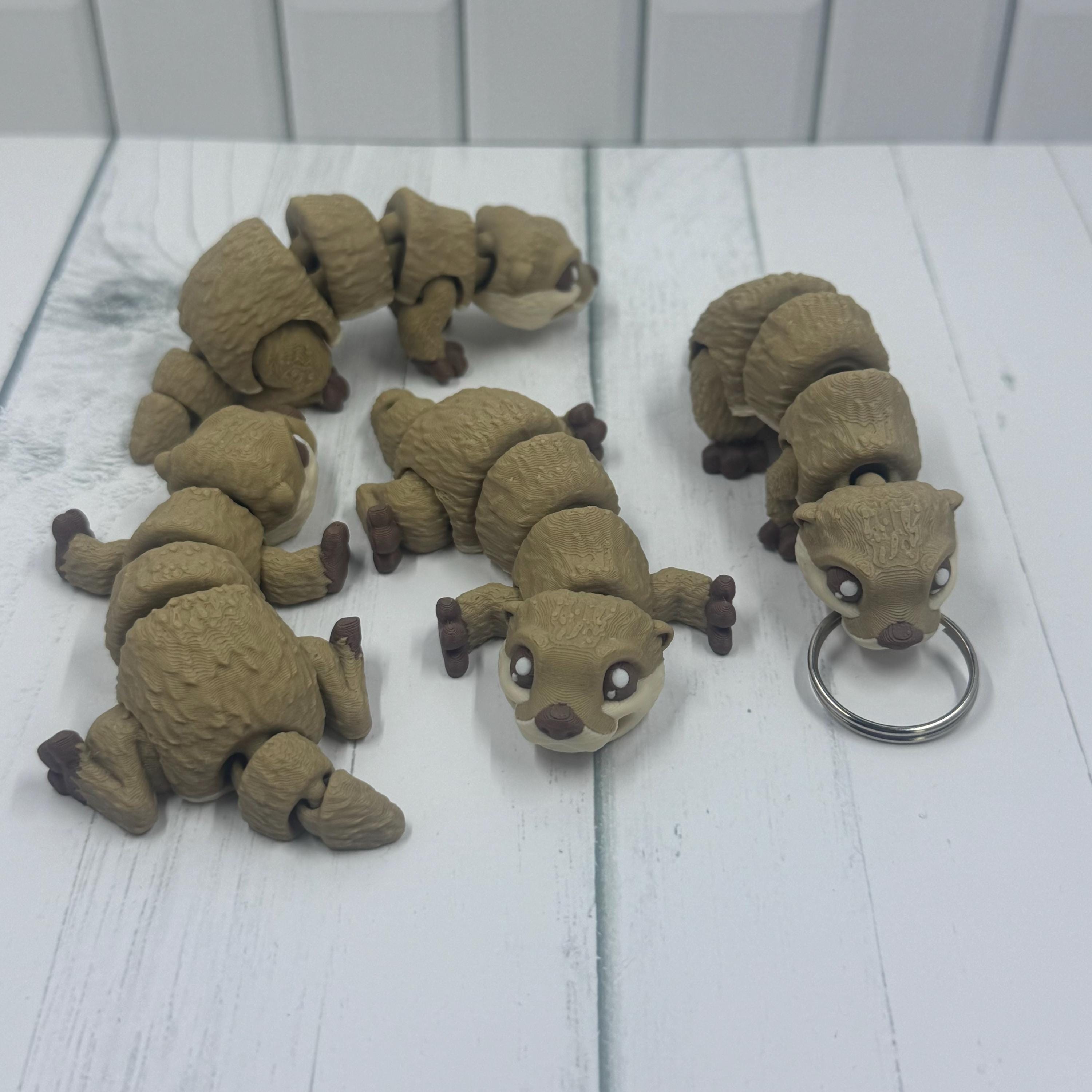 Mini Sea Otter Keychain Fidget Toy Accessory - Etsy