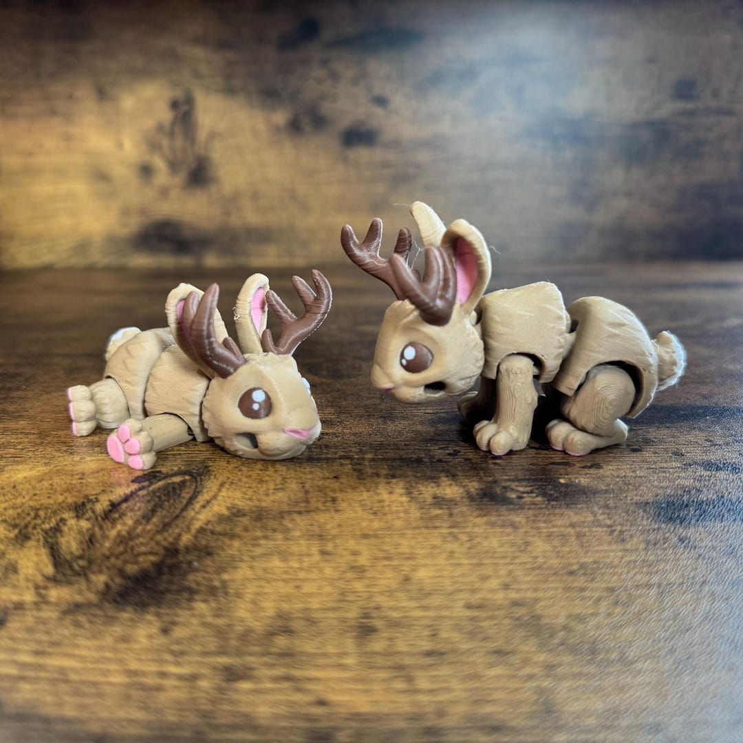 Jackalope Keychain Fidget Toy Accessory - Etsy