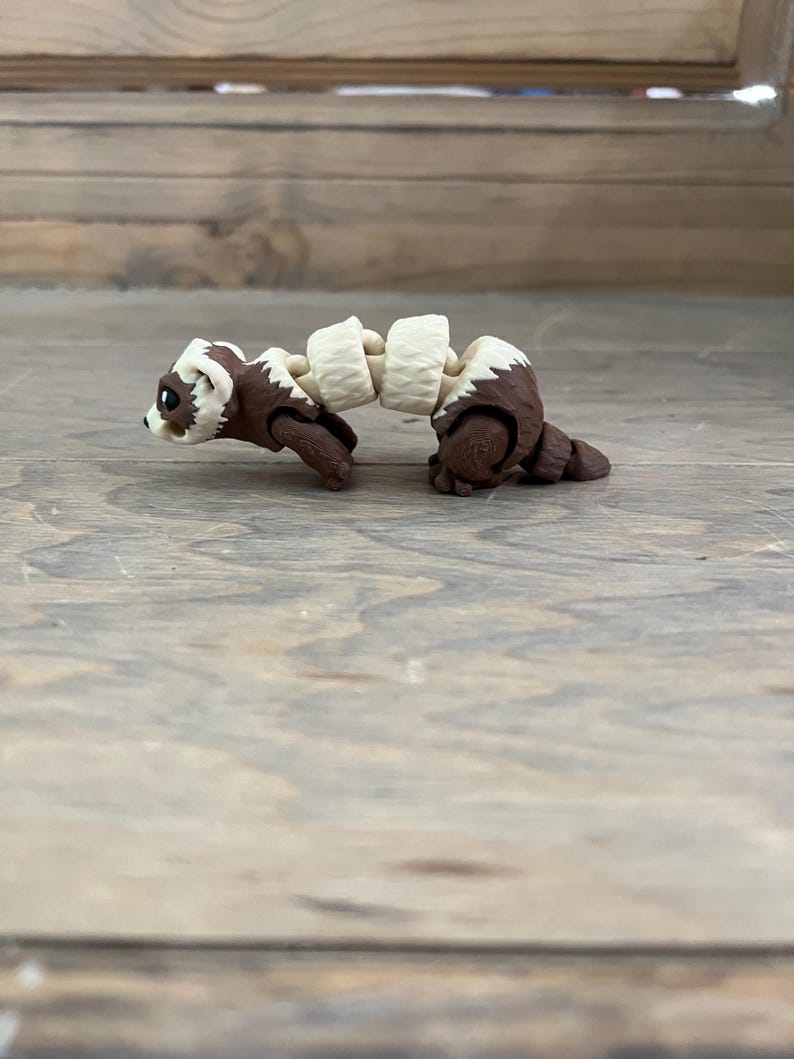 Mini Ferret Keychain Fidget Toy Accessory - Etsy