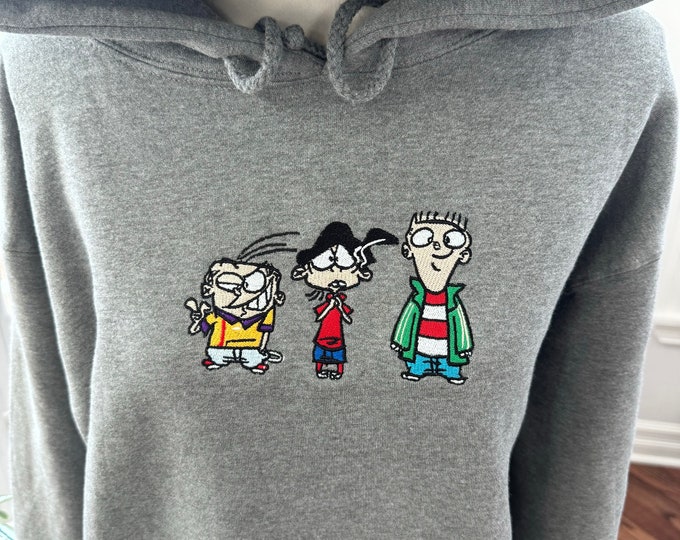 Ed Edd and Eddy Custom Embroidered Hoodie - Etsy