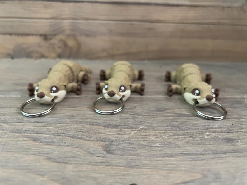 Mini Sea Otter Keychain Fidget Toy Accessory - Etsy