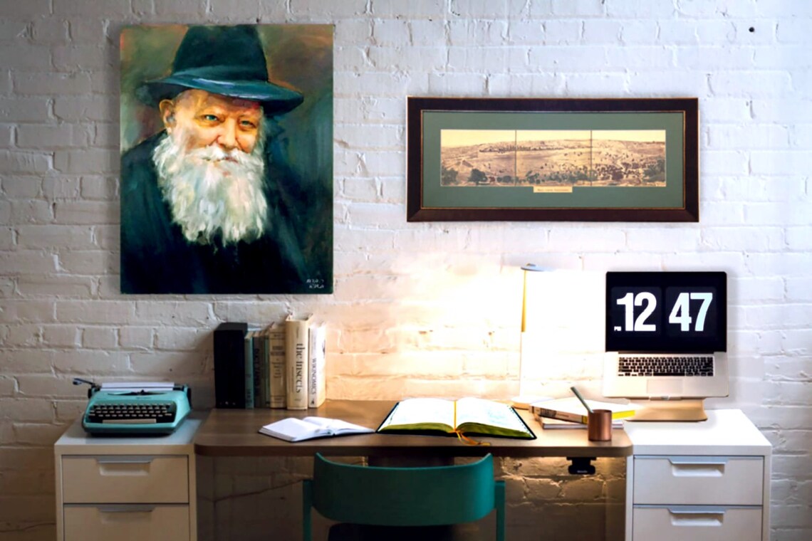 The Lubavitcher Rebbe, Chabad Rabbi Menachem Mendel Schneerson. Fine ...