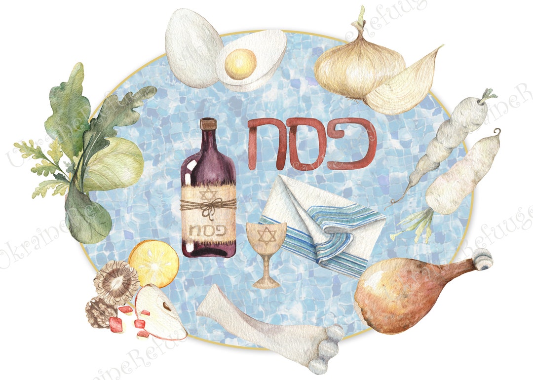 Passover Jewish Pesach, Big Clip Art Set, Sublimation Png 24 Files ...