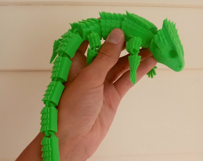 3d Printed Articulated Lizard - Etsy