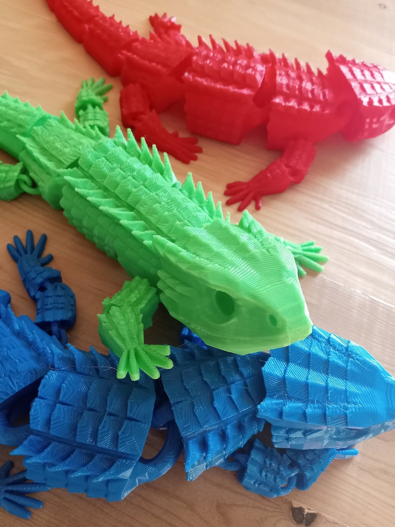 3d Printed Articulated Lizard - Etsy