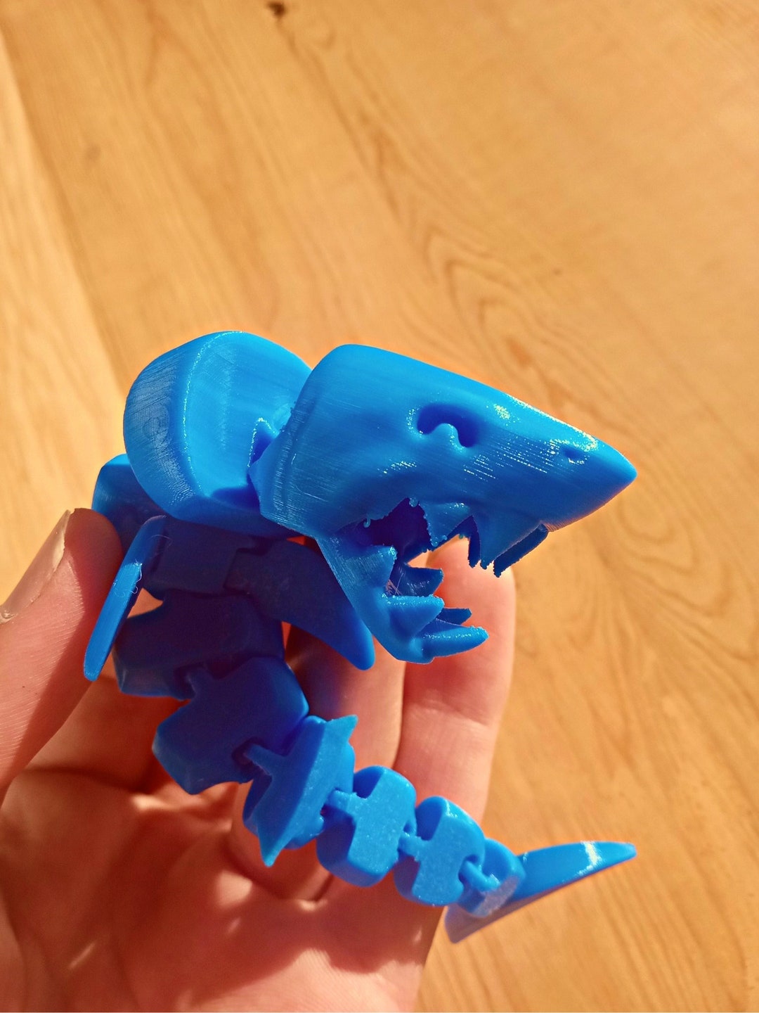 3d Printed Articulated Shark Pool/fidget Toy - Etsy