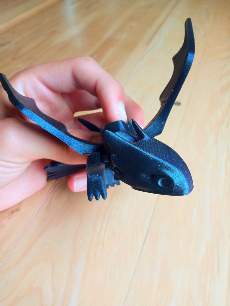 3d Printed Articulated Dragon Toothless - Etsy