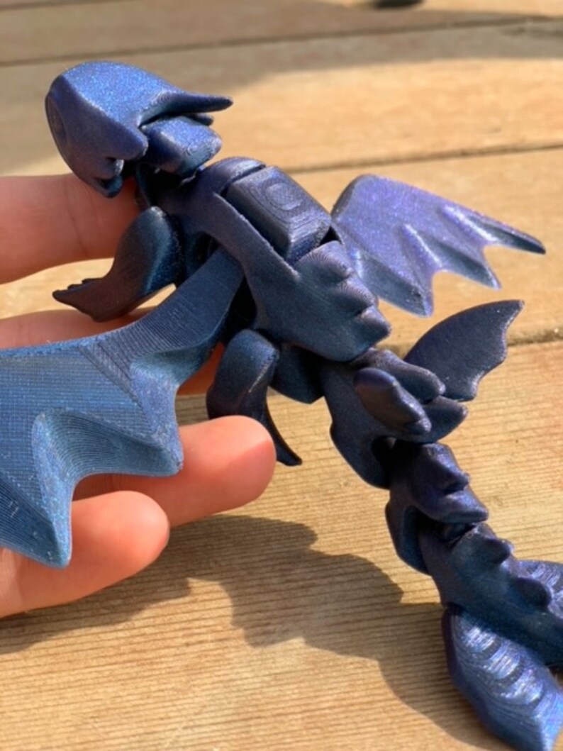 3d Printed Articulated Dragon Toothless - Etsy